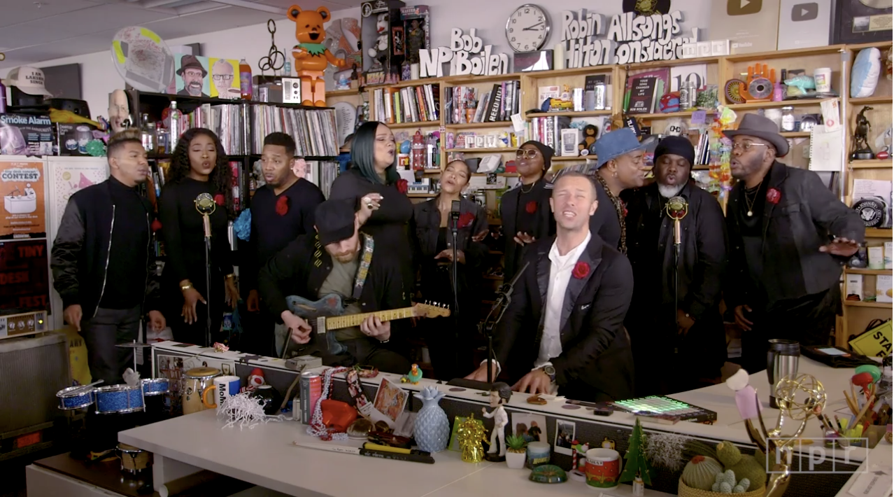 Video: Coldplay Performs NPR "Tiny Desk Concert" - Pursuit Of Dopeness